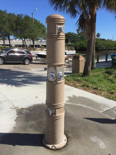 Free-Standing Outdoor Showers for Beaches, Pools, and Hotels